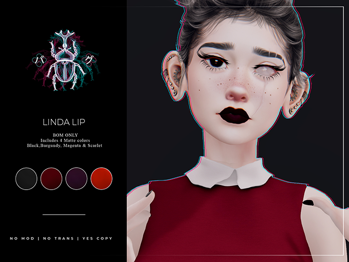 Second Life Marketplace - -BUG- Linda Matte Lip [BoM]